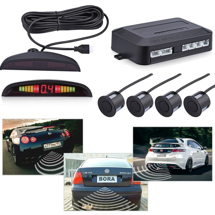 Jk Car Parking Sensors Led Car Backup Reverse Radar Kit With Digital Colored Led Display Lazada Ph