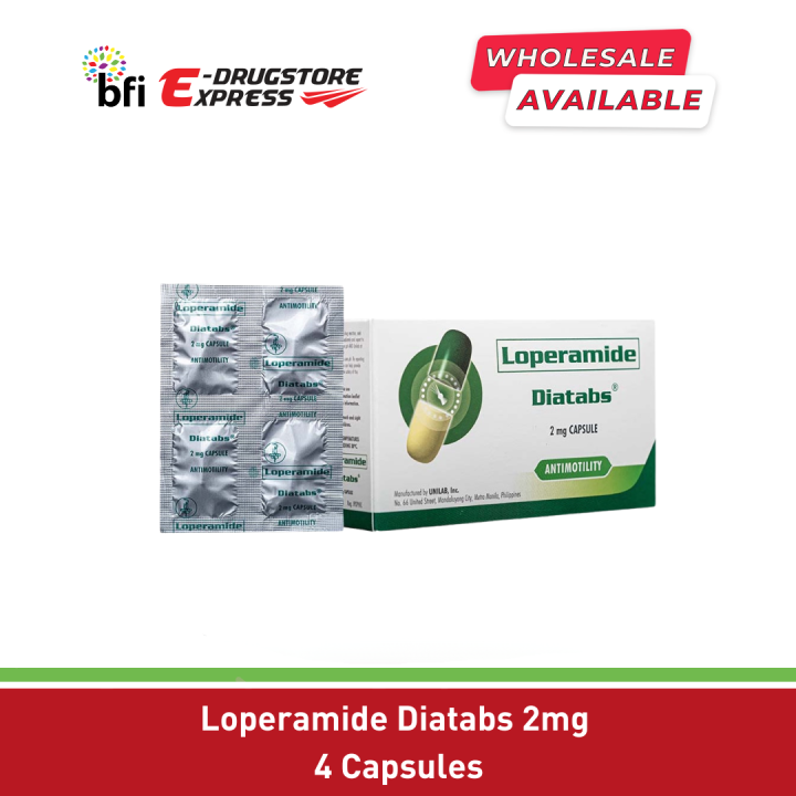 BFI E-Drugstore Loperamide Diatabs 2mg 4 Capsules | Lazada PH
