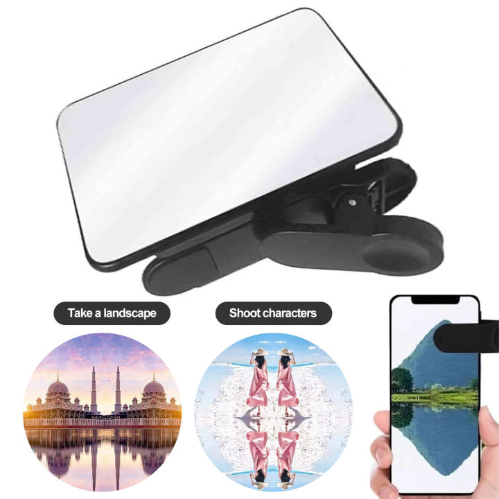 Smartphone Camera Mirror Reflection Clip Phone Camera Mirror Reflection ...