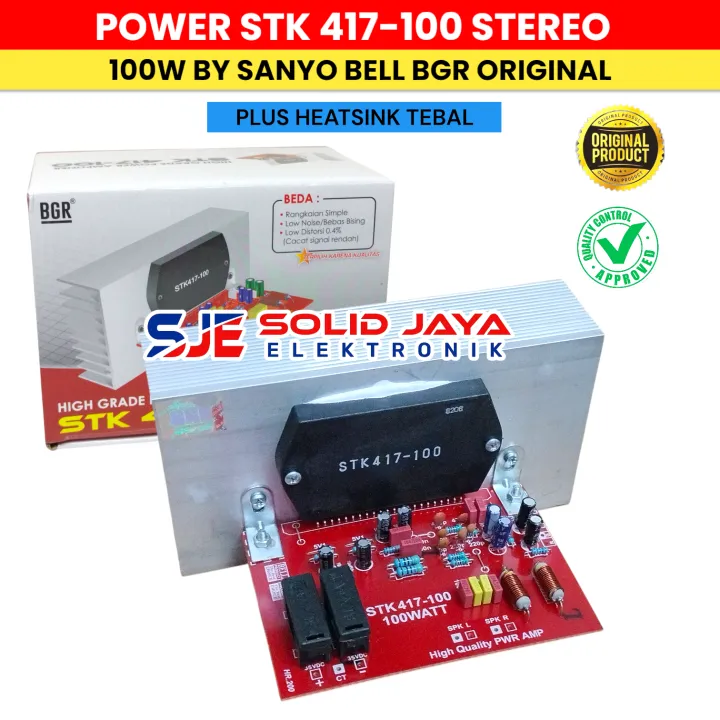 KIT POWER STK 417-100 100W STEREO BY SANYO ORIGINAL TR TRANSISTOR POWER ...