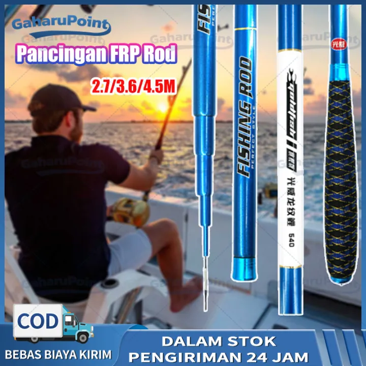 Pancingan FRP Rod Tahan Aus Teleskopik Ultralight Joran Pancing untuk ...