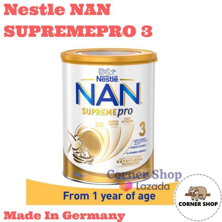 Nestle NAN SupremePro 3 (HA Formula) - Toddler 1+ Years Milk Drink Powder – 800g [Made in ...