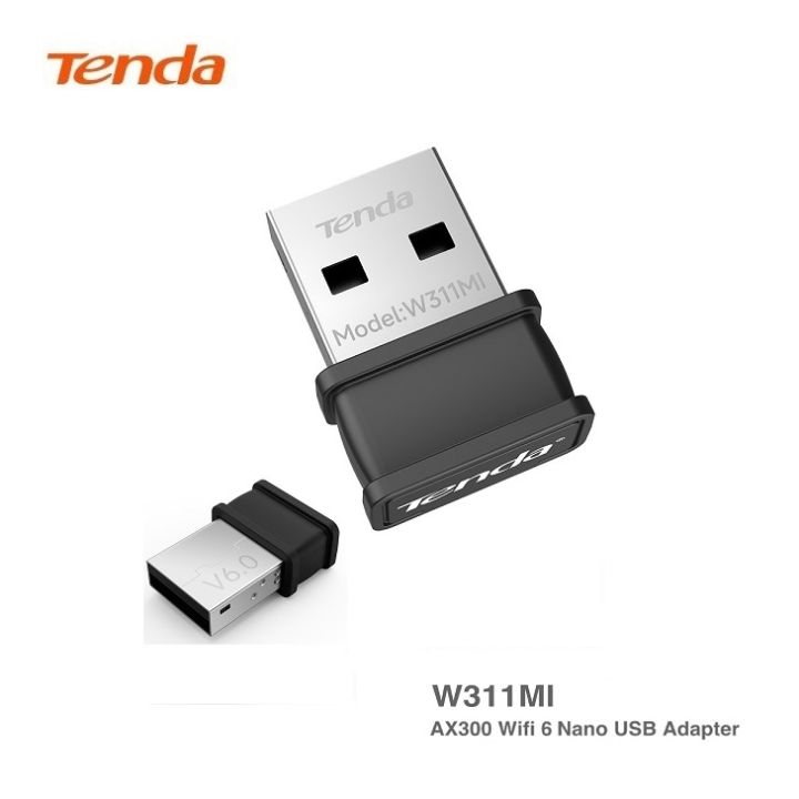 Tenda W311MI v6.0 AX300 Wi-Fi 6 Wireless Nano USB Adapter | Lazada PH