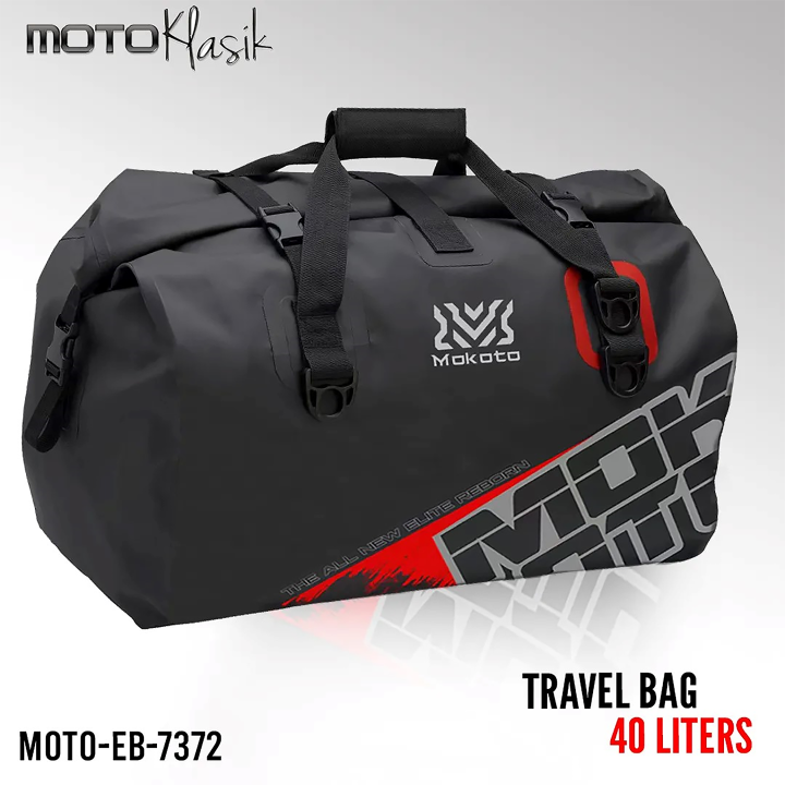MOKOTO ELITE SERIES TRAVEL BAG 66L AND 40L WATERPROOF TAIL BAG RIDING ...