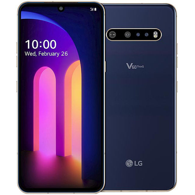 LG V60 ThinQ 5G Moilble Phone 256GB Unlocked LM-V600AM / LM-V600TM / LM-V600VM 6.8" Screen ...
