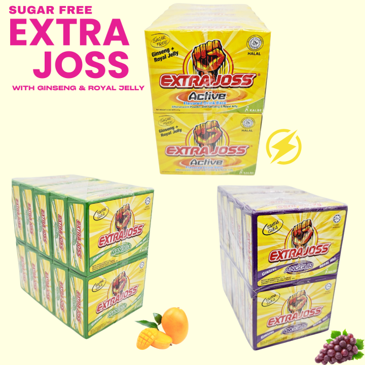 Extra Joss / Ejuss Energy Drink Active Anggur Mangga (10 Boxes x 6 ...