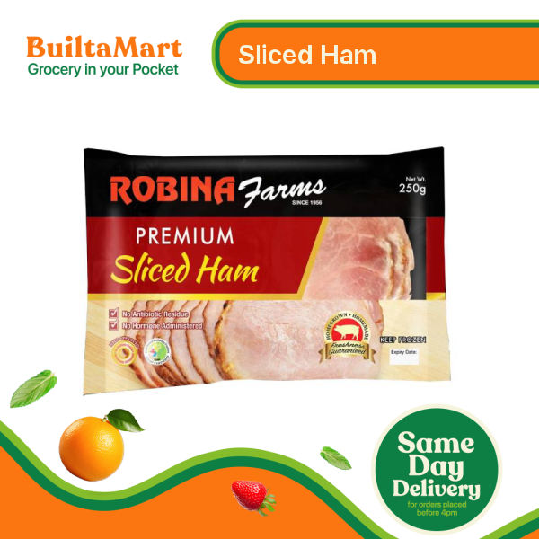 Premium Sliced Ham (250g) by Robina Farms | Lazada PH