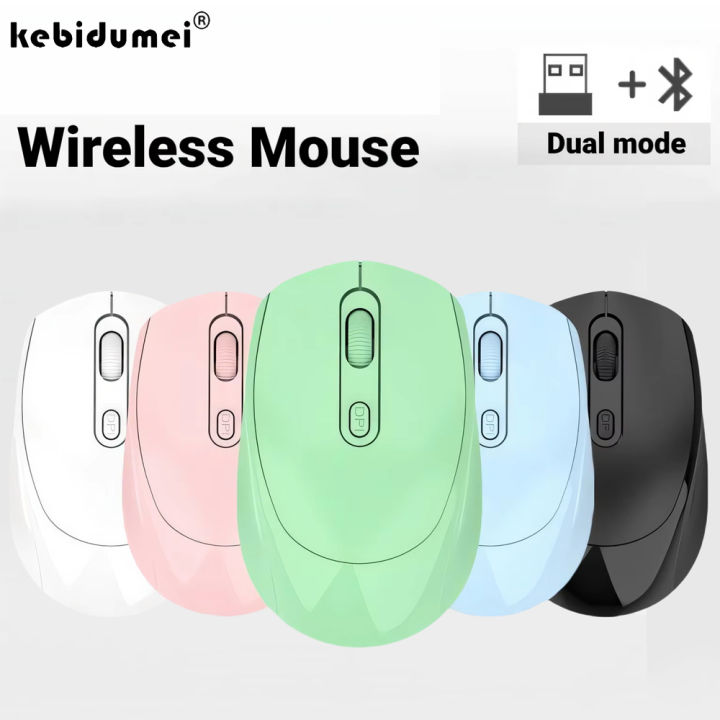 Bluetooth Wireless Mouse 2.4G Silent Gaming Mouse Computer Laptop Gaming Mouse Optical Dual Mode ...