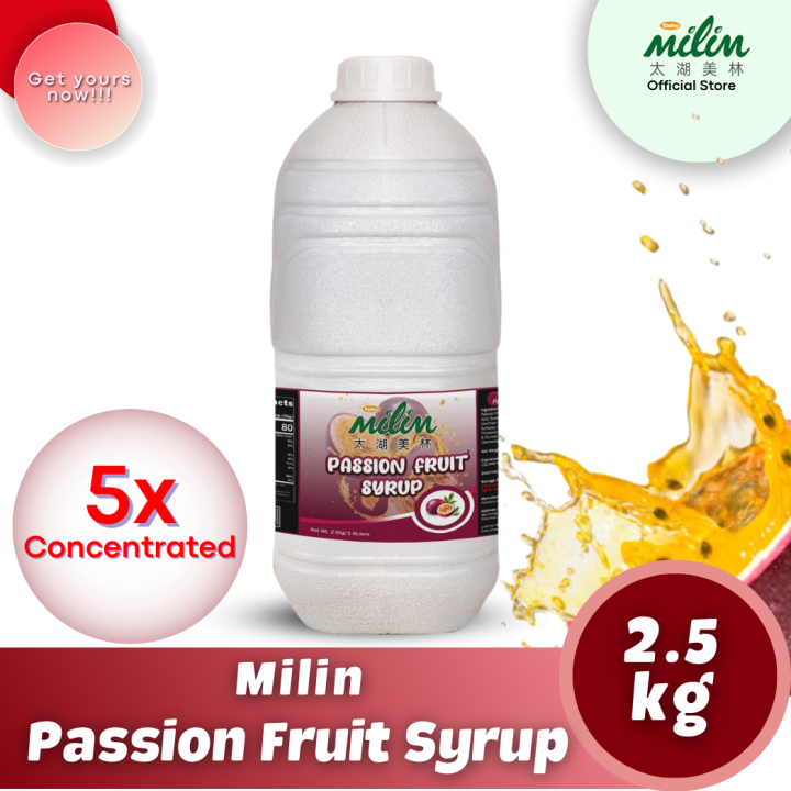MILIN Highly Concentrated Passion Fruit Syrup 2.5kg/1.9Liters | Lazada PH