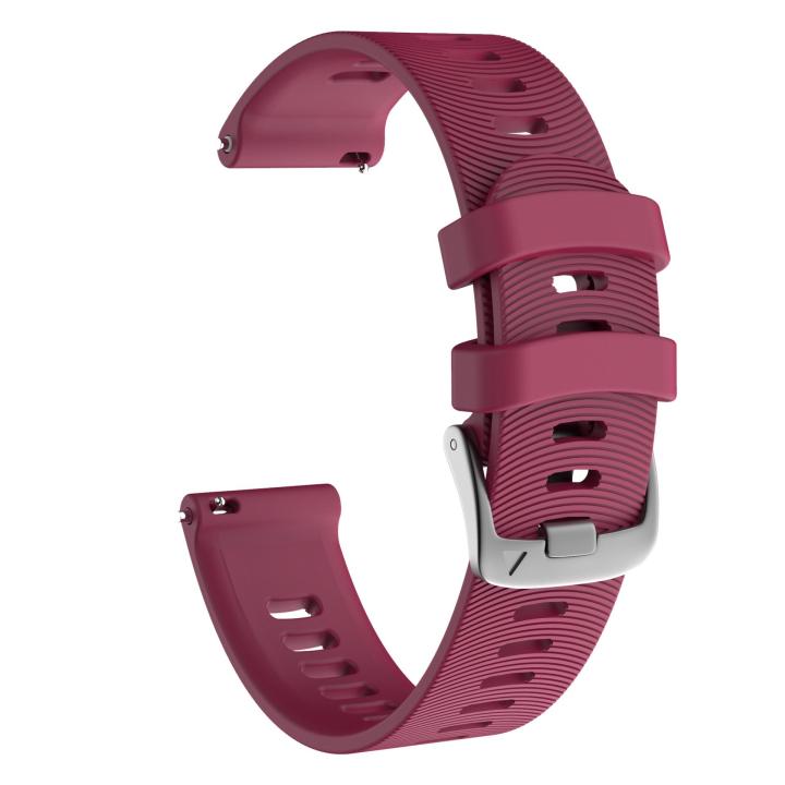 Zenia 20mm Silicone Watch Strap for Garmin Forerunner 165/55/645/245 ...