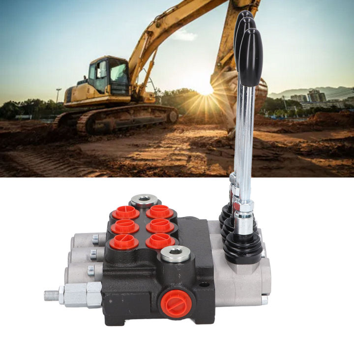 3 Spool Hydraulic Valve Corrosion Resistance Double Acting Control ...