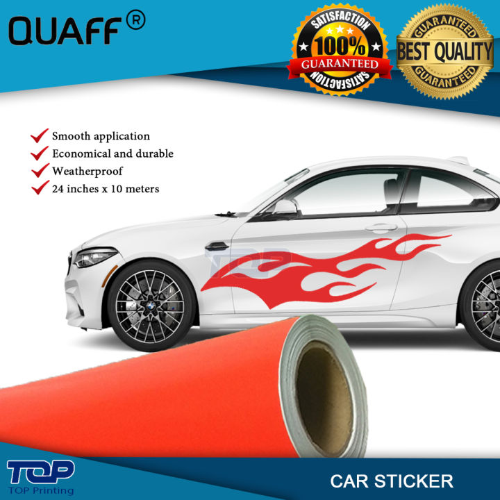 Quaff Car Sticker “Orange" 10 Meter per Roll | Lazada PH
