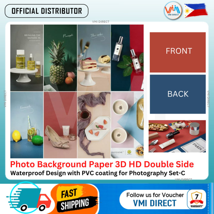Photo Background Paper 3D HD Double Side Background Waterproof Design ...