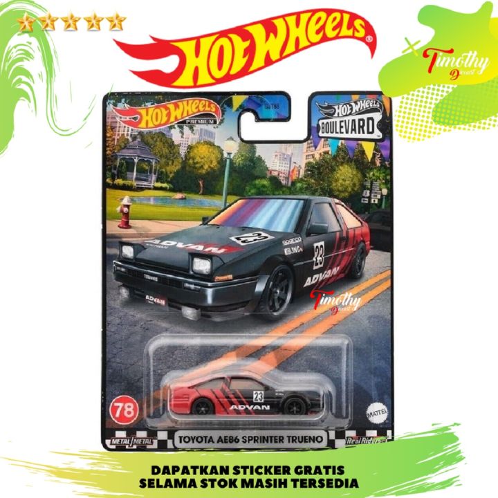 Hot Wheels Premium Boulevard Toyota AE86 Sprinter Trueno Advan Rally ...