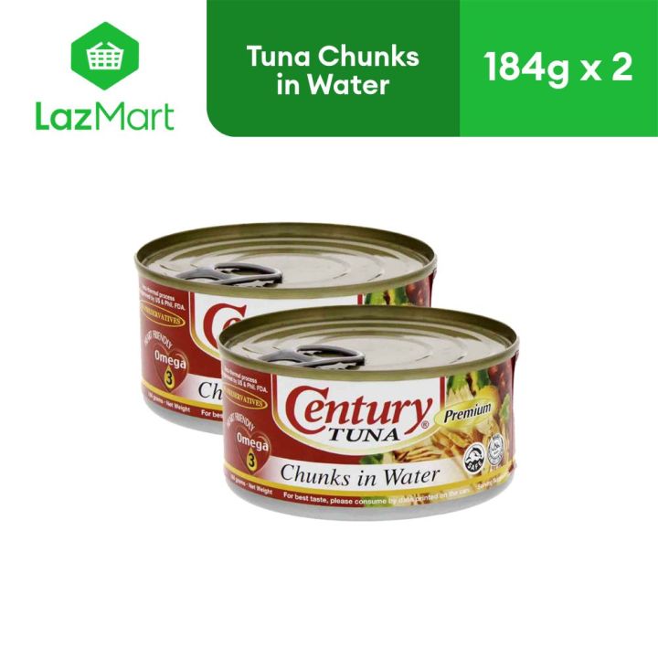 Century Tuna Chunks in Water 184g - Pack of 2 | Lazada PH