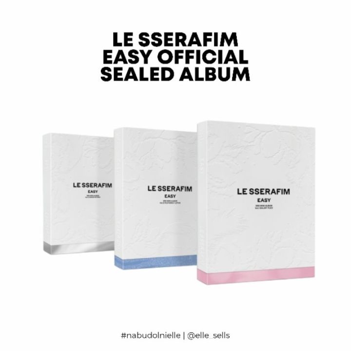 LE SSERAFIM Easy Sealed Album | ONHAND Lesserafim Official 3rd Mini ...