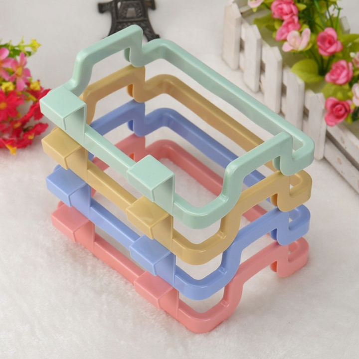Portable Plastic Garbage Hanging Bag Kitchen Trash Storage Rack Bag ...
