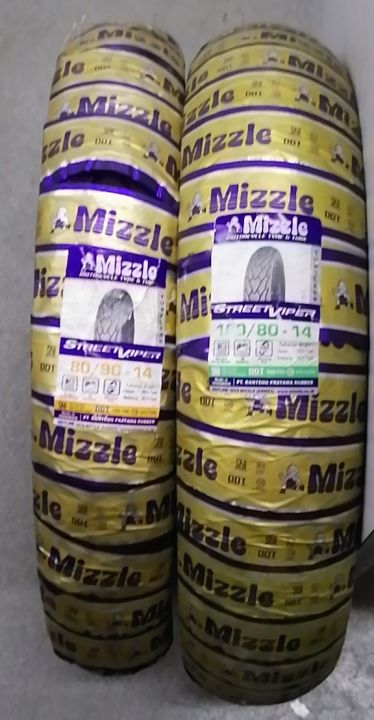 MIZZLE STREET VIPER TIRE 80/90-14 100/80-14(TUBLESS) | Lazada PH