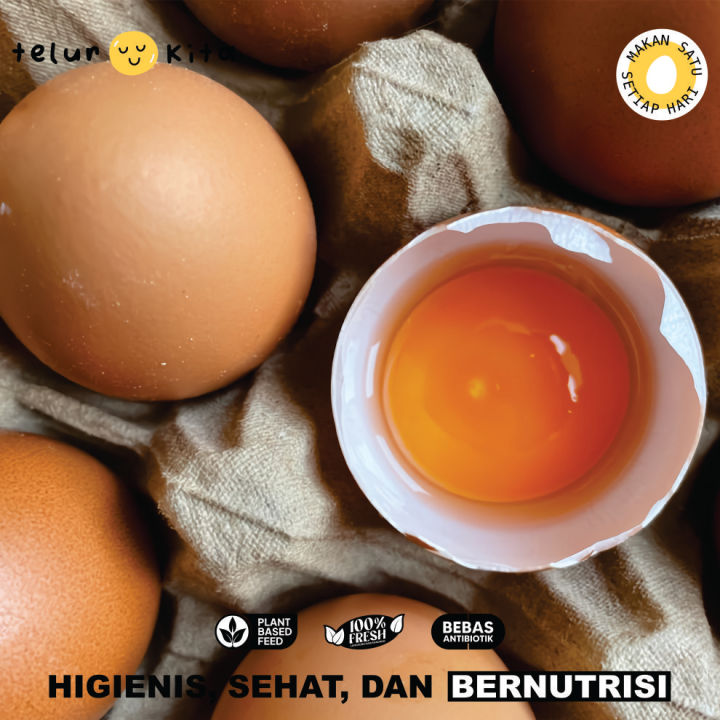 Telur Ayam Omega 3 Organik Nabati 15 butir By Telur Kita - Telur Ayam ...