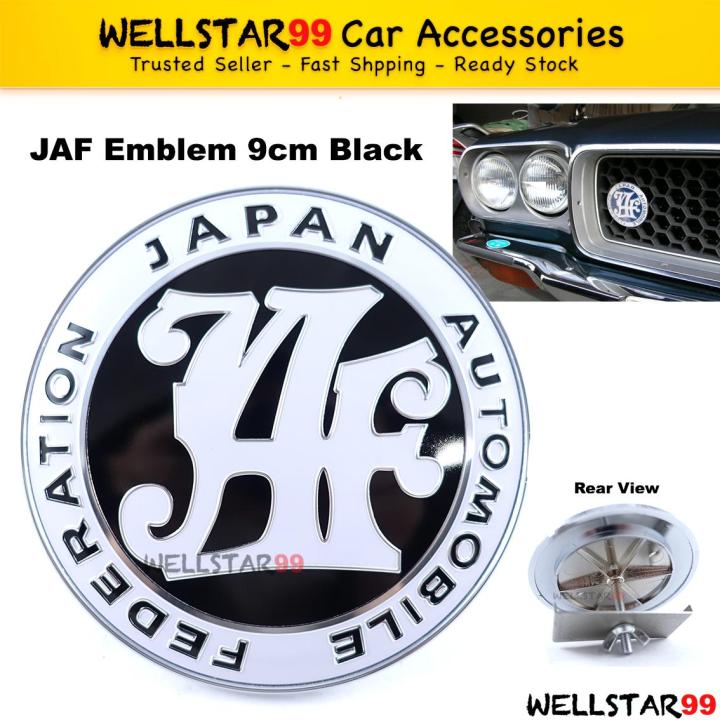 Universal Black JAF Japan Automobile Federation Front Grill Badge Car ...