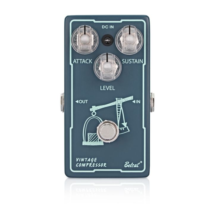 Belcat CMP-609 VINTAGE COMPRESSOR Guitar Effect Pedal with Attack Sustain Level Control Effects ...