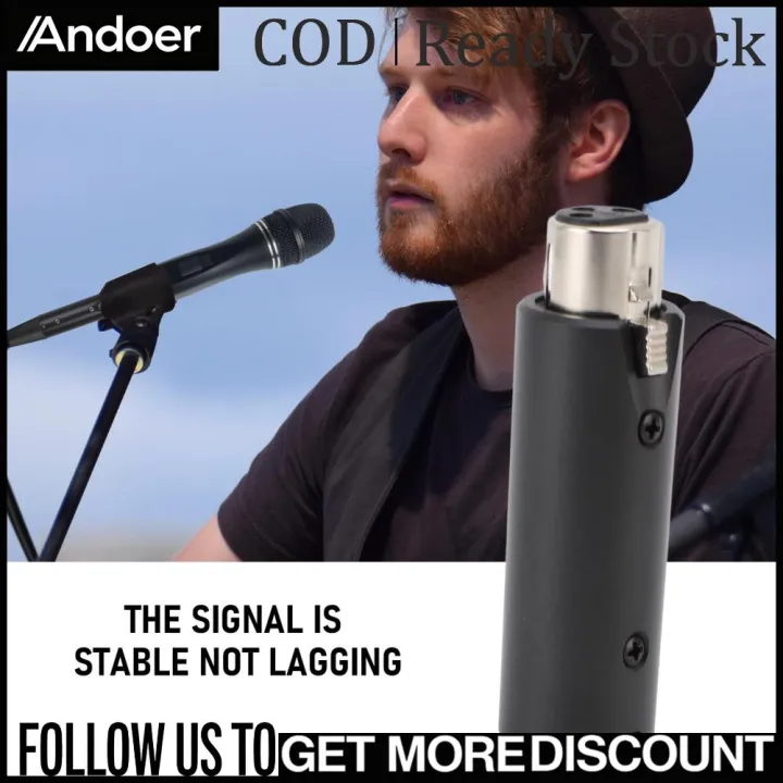 Andoer- Dynamic Microphone Preamp +35dB Low Noise Microphone Preamp for ...