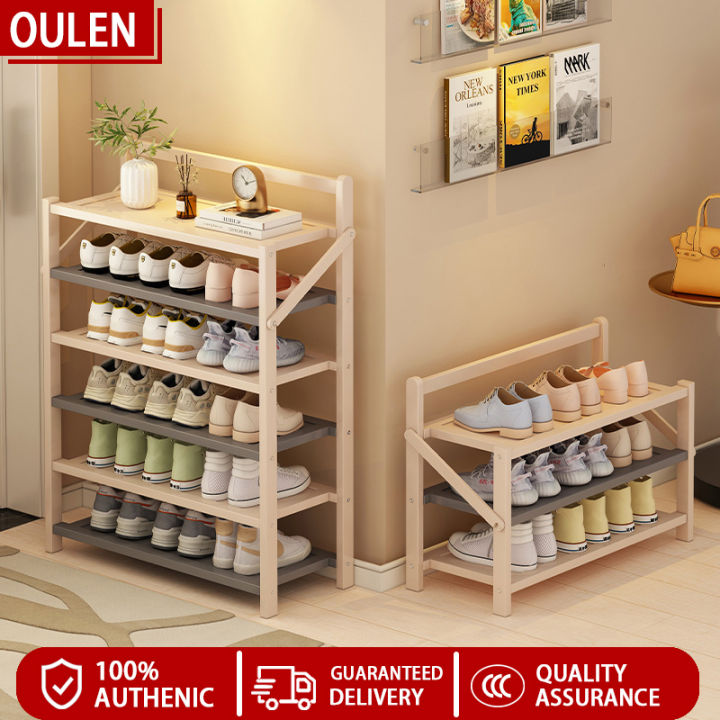 Rak Sepatu Estetik Minimalis Rak Sepatu Lipat 3/4/5 Susun 50cm Tidak ...