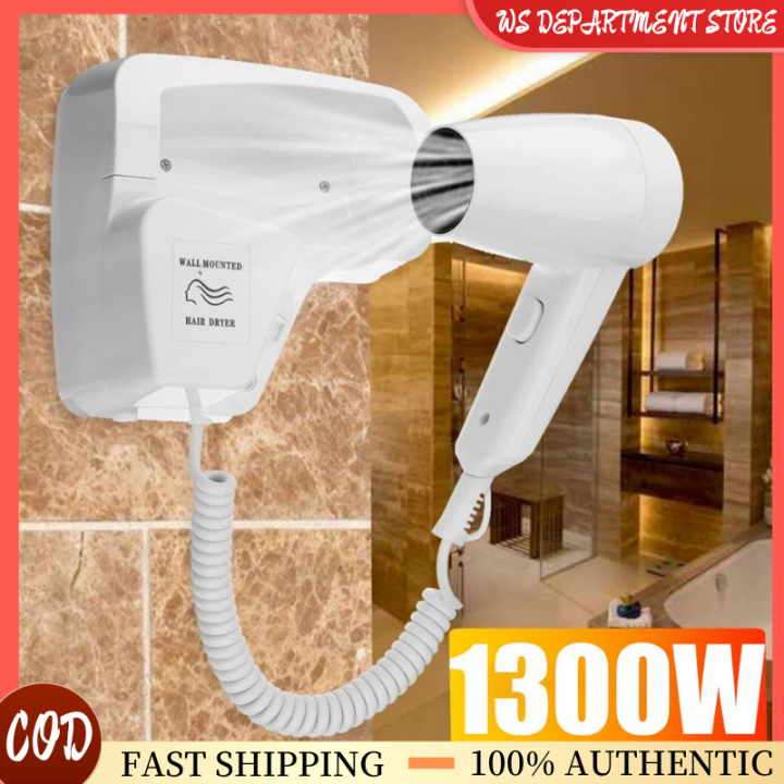 220V 1200W Negative Ion Wall Mounted Hair Dryer Blower Hotel Home With ...