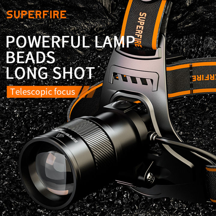 SUPERFIRE HL71 15W Powerful Head Flashlight LED Protable USB C Headlamp ... SUPERFIRE HL71 15W Powerful Head Flashlight LED Protable USB C Headlamp ...