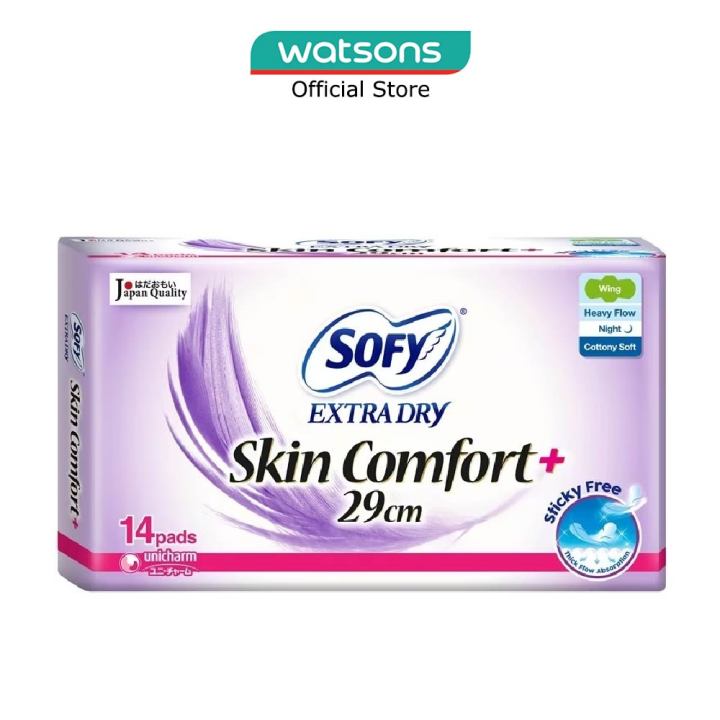 SOFY Extra Dry Night Slim Wing 29Cm 14S | Lazada Singapore
