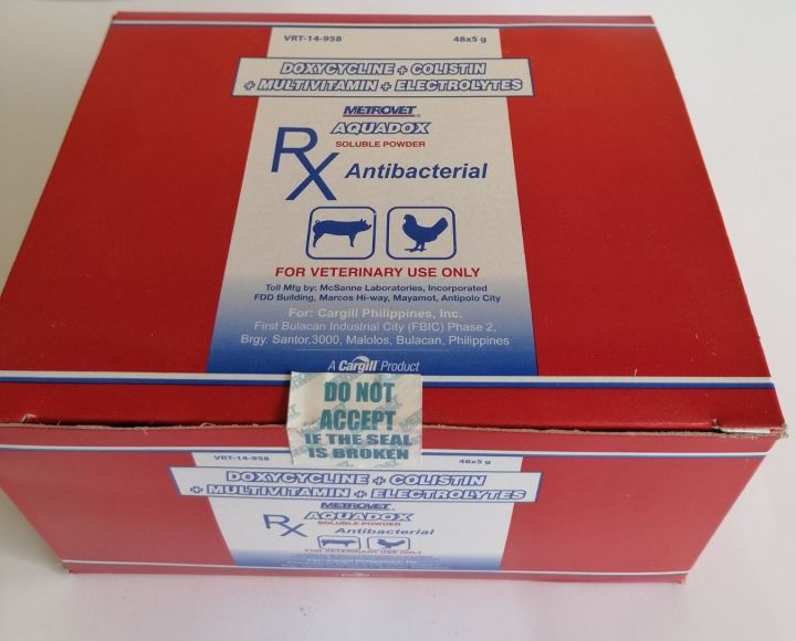 [VET SUPPORT] 12-48sachets METROVET AQUADOX SOLUBLE POWDER PARA SA ...