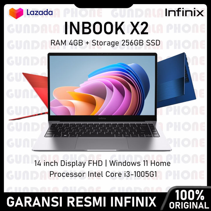 Infinix Inbook X2 4/256GB SSD - Intel core i3-1005G1 Garansi resmi ...