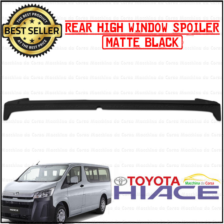 Toyota Hiace Commuter 2019-2021 Rear High Roof Spoiler (Matte Black ...