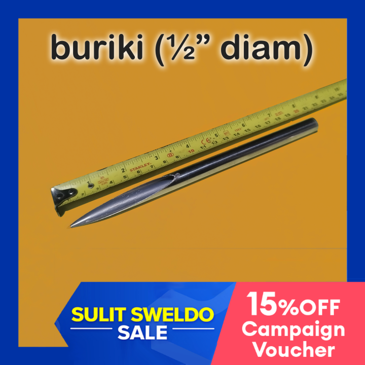 BURIKI for Palay Sack Sampler ½-inch Diameter Stainless Steel Pipe Pang ...
