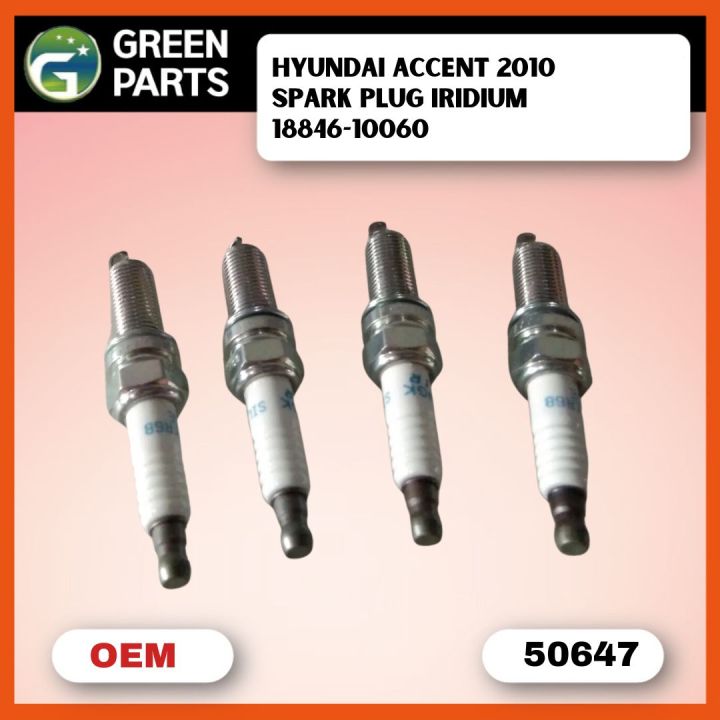 SPARK PLUG IRIDIUM FOR HYUNDAI ACCENT GAMMA ENGINE MODEL 2010(NGK BRAND ...