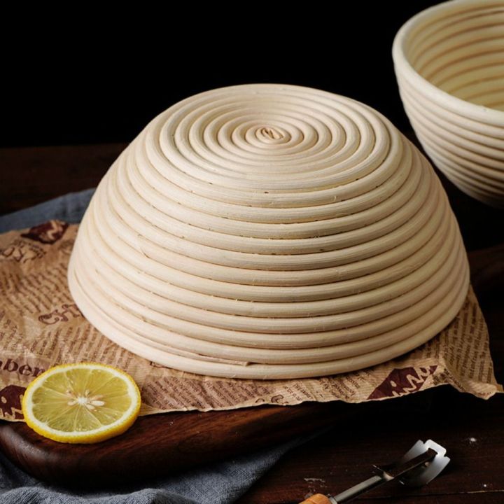 ANGY Round Bread Fermentation Basket 13-28cm Rattan Dough Baking Molds ...