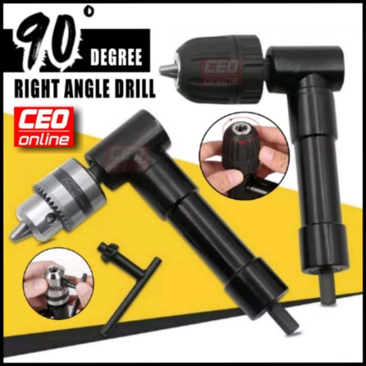 CEO 🇲🇾 90° Degree Right Angle Electric Drill Chuck Corner Impact Drill ...