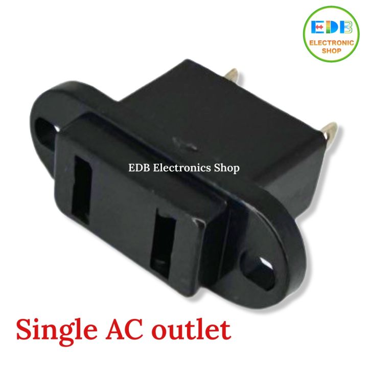 1 gang AC Outlet chassis type single AC outlet panel Mount | Lazada PH