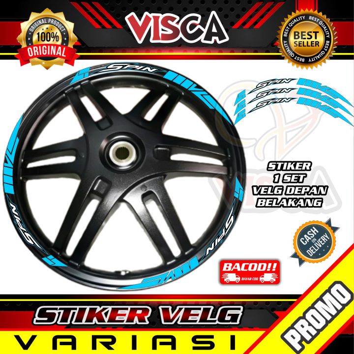 Stiker Velg List Velg Motor Stiker Velg SPIN Motif Abstrack | Lazada ...
