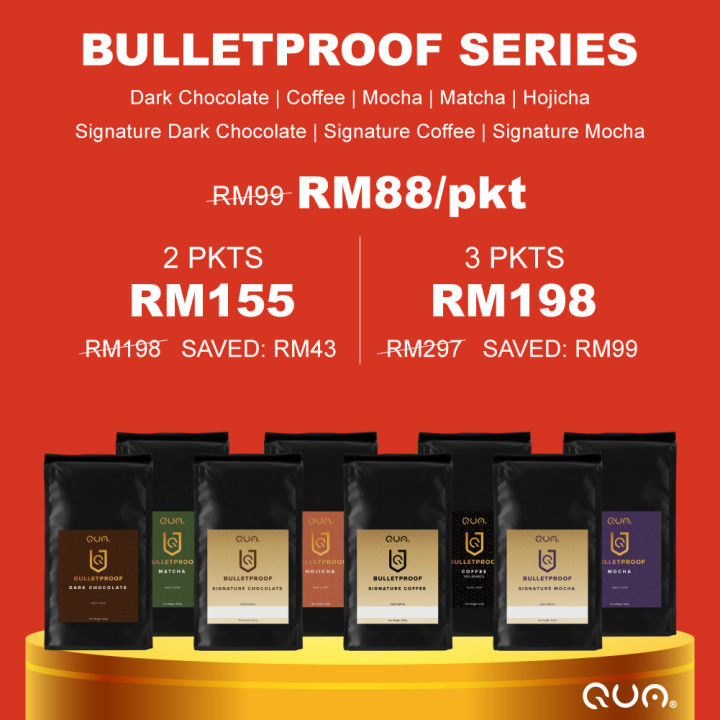 Qua Coffee SINGLE BULLETPROOF 1,2,3 PACKS (500G) | Qua Bulletproof ...