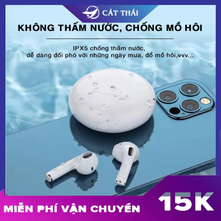 Tai nghe Bluetooth Pro 6 Pro 6S Pro 8 bản nâng cấp mới chip 5.0 chống nước chuẩn IPX7 thiết kế ...