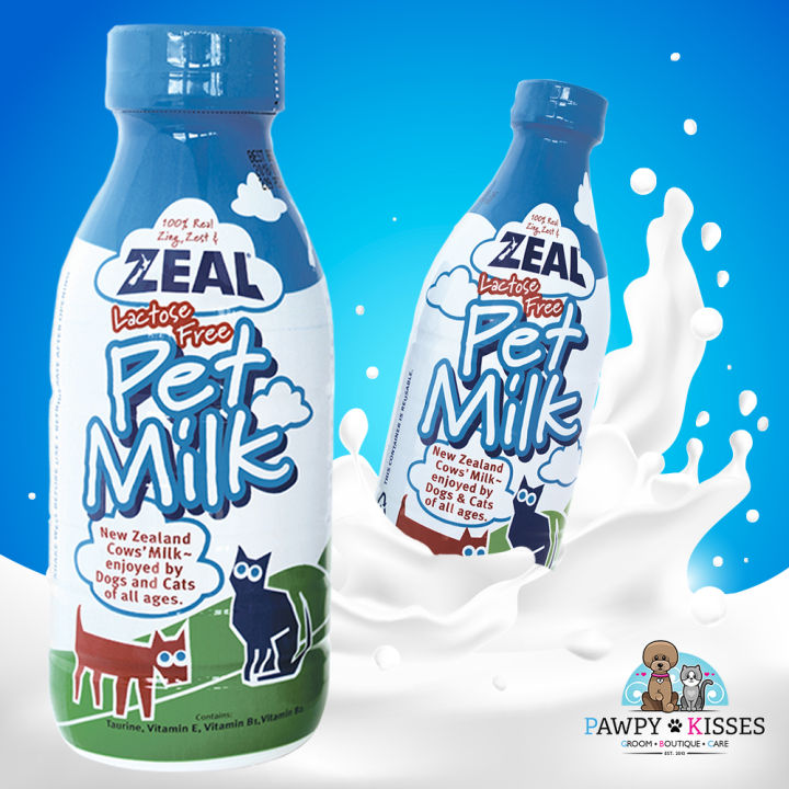 Zeal Lactose-Free Cat & Dog Milk 380ml / 1L | Pawpy Kisses | Lazada Singapore