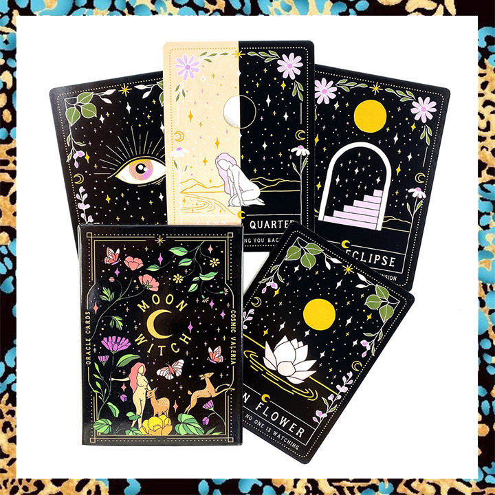 Moon Witch , Oracle Card Deck | Size 10.3x7cm | 42 Sheets Tarot Cards ...