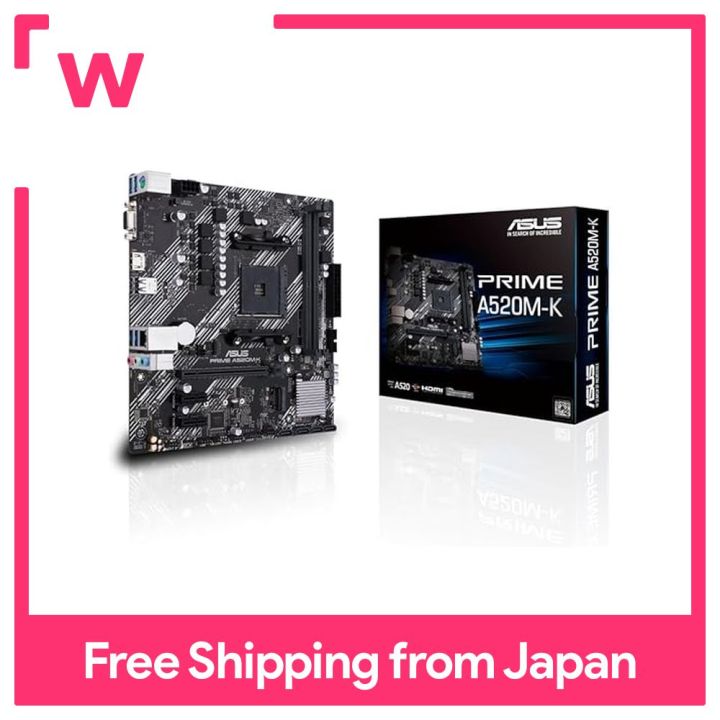 ASUS PRIME A520M-K AMD Ryzen 5000 Series AM4 mATX motherboard with A520 ...