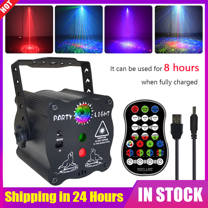 【In Stock】LED Disco Starry Sky Projection Lamp Party Lights, Flash ...