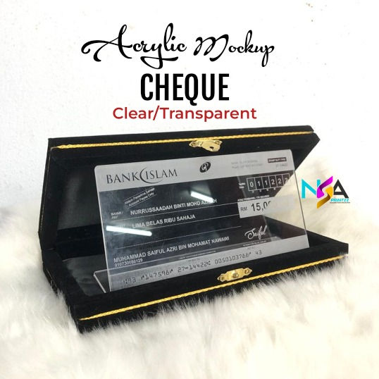 Plate Mock Up Cheque Stand Gubahan Duit Mas Nikah Plat Replika Cek ...
