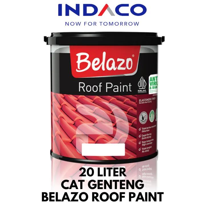 Cat Genteng Belazo Roof Paint Pail 20 Liter / INDACO | Lazada Indonesia