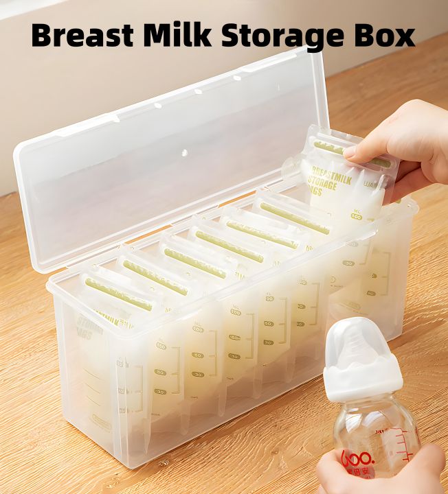 𝐑𝐞𝐚𝐝𝐲 𝐒𝐭𝐨𝐜𝐤 New Breast Milk Refrigerator Box Fresh-keeping Box Milk ...