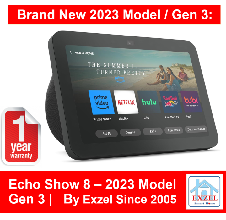 Amazon Echo Show 8 - Gen 3, 2023 Release - 3rd Gen | Fast 1 Day Ship from BKK | Smart Display ...