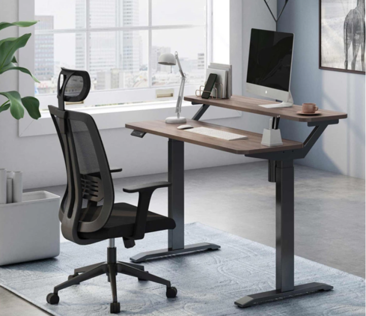 3 Segments Ergonomic Mechanical Stand Up Desk Electric Elevator ...